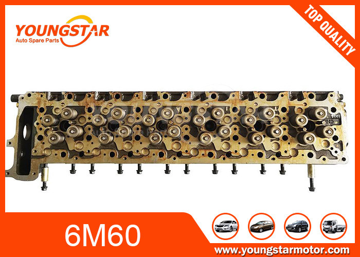 6M60 24V Kepala Silinder Mesin Telanjang Untuk Mitsubishi Fuso